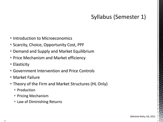 IBDP HL Microeconomics Lecture Slides | PPTX | Economy | Business and ...