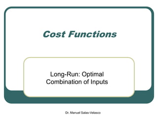 Microeconomics: Cost Functions | PDF