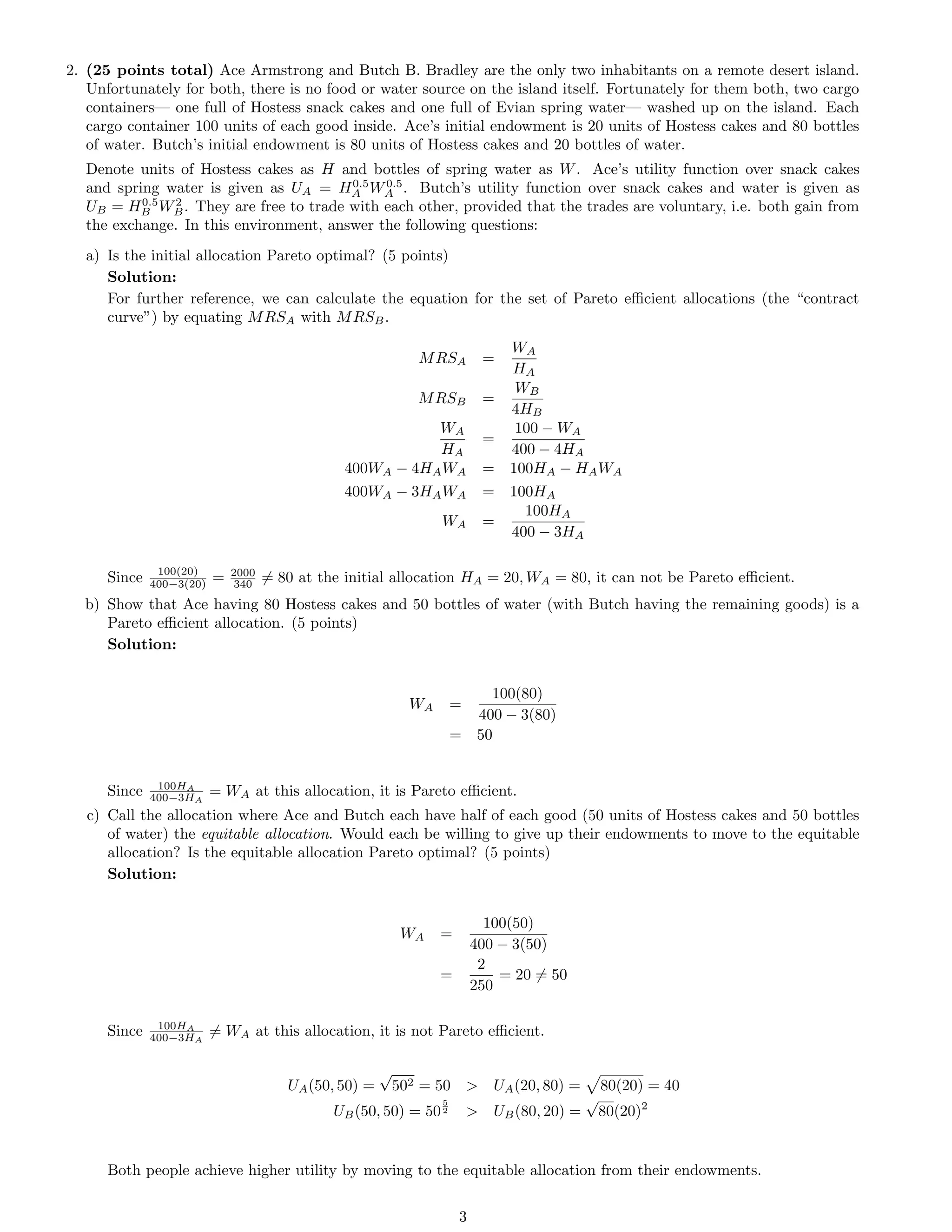 Microeconomics2 final exam_answers | PDF