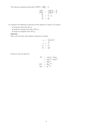 Microeconomics2 final exam_answers | PDF