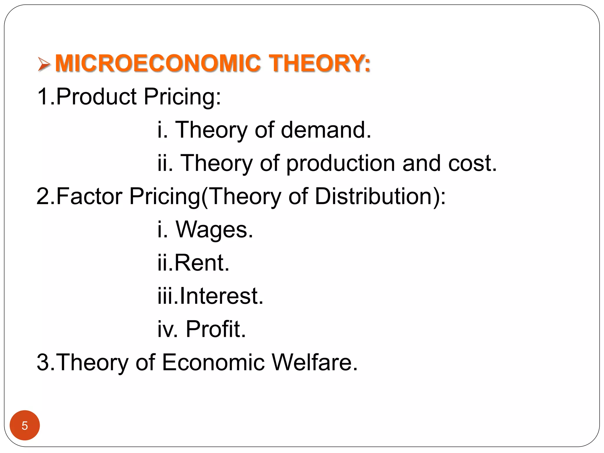 Microeconomics and macroeconomics | PPTX