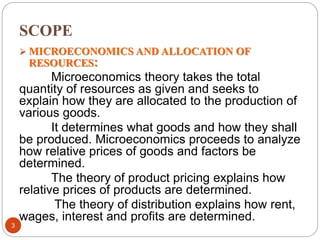 Microeconomics and macroeconomics | PPTX