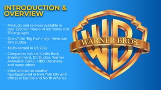 Warner Bros. Discovery Microeconomics Presentation | PDF