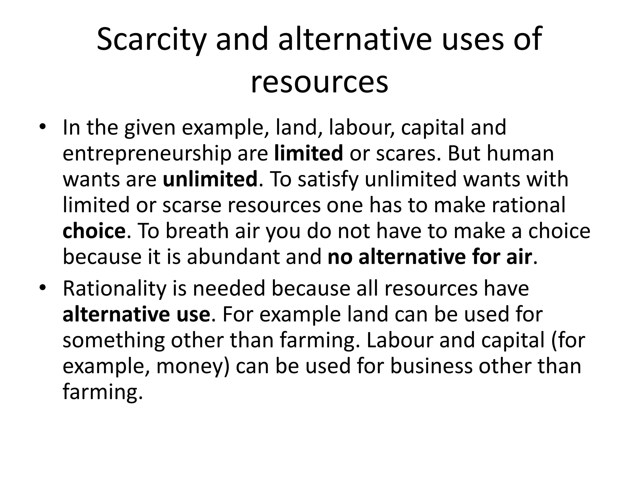 Microeconomics i: Basic concepts in Economics | PPTX