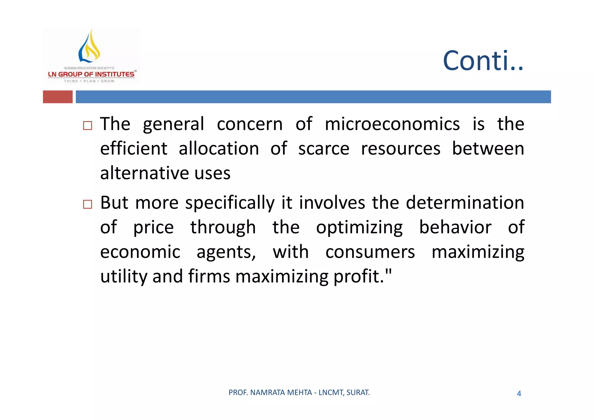 Micro economics introduction | PPT