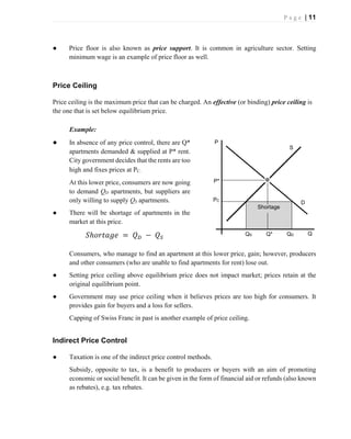 Microeconomics lecture notes | PDF
