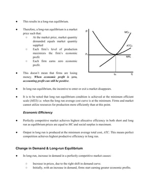Microeconomics lecture notes | PDF