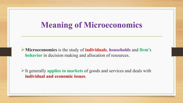 Microeconomics meaning, definition nature and scope | PDF | Business | Business and Finance