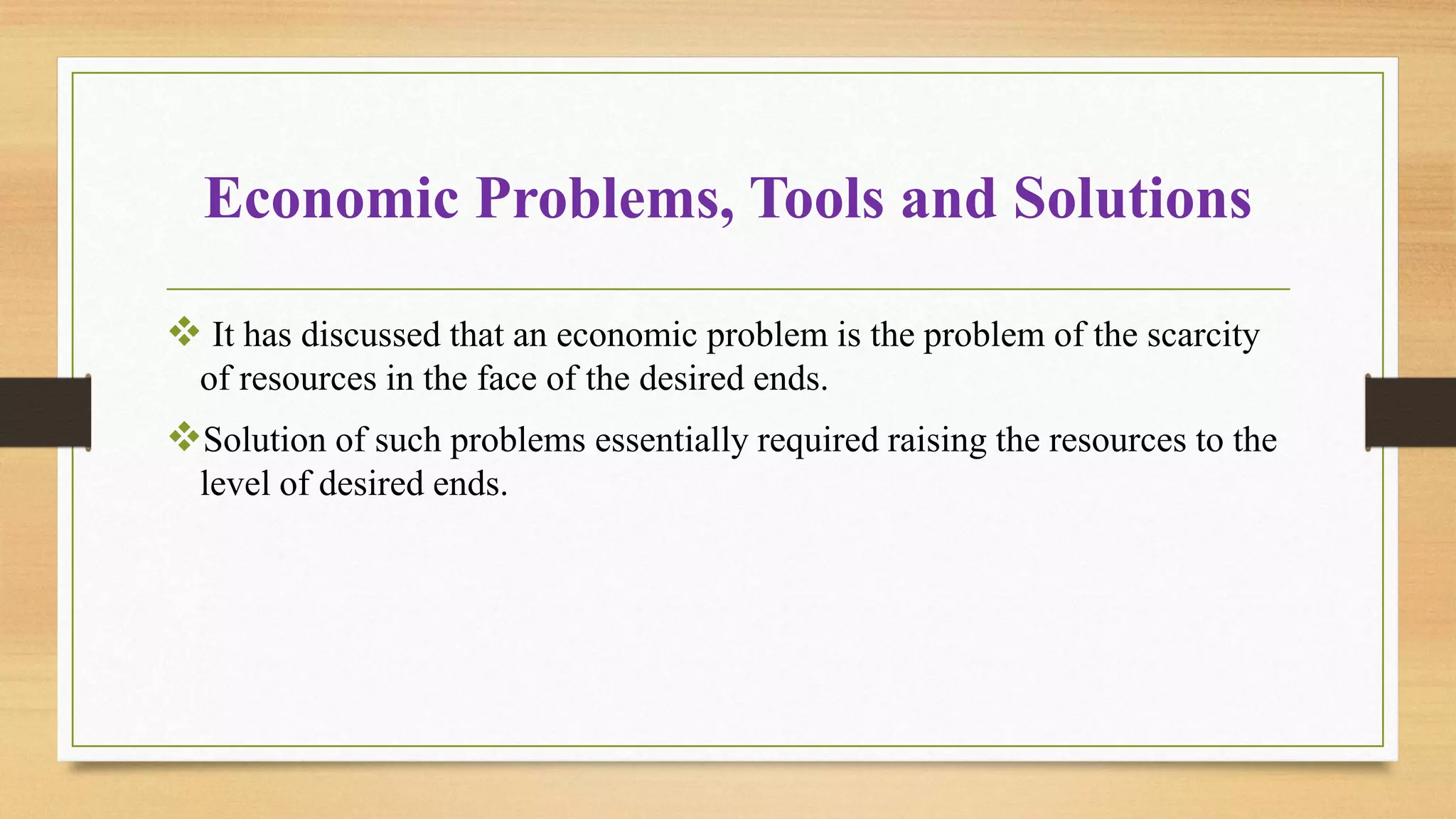 Microeconomics nature scope and economic problems | PDF