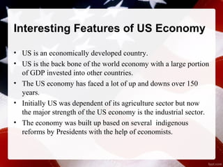 Economic Structure of USA | PPT