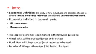 Microeconomics Tutorials #2 | PPTX