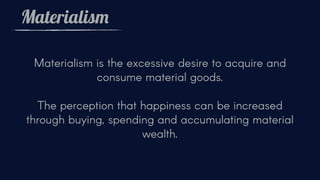 Microeconomics - Happiness and Materialism | PDF
