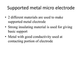 Micro elctroeds | PPTX