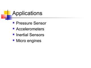 Micro electromechanical system | PPS | Chemistry | Science