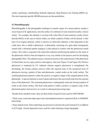 MEMS technology technical seminar report | PDF