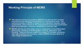 Micro electro mechanical systems (MEMS)....pptx
