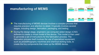Micro electro mechanical systems (MEMS)....pptx