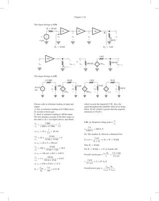 Answers to Problems for Microelectronic Circuits, 8th Edition - Adel Sedra & Kenneth Carless ...
