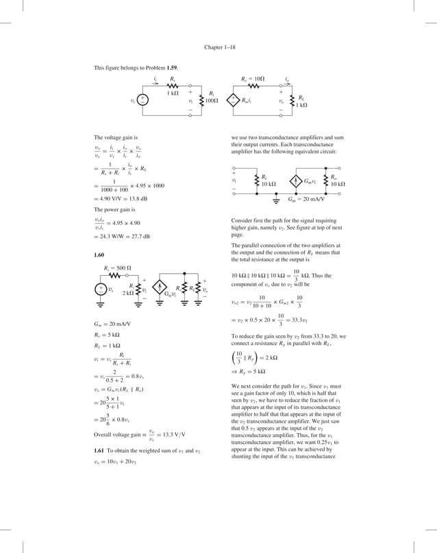 Answers to Problems for Microelectronic Circuits, 8th Edition - Adel Sedra & Kenneth Carless ...
