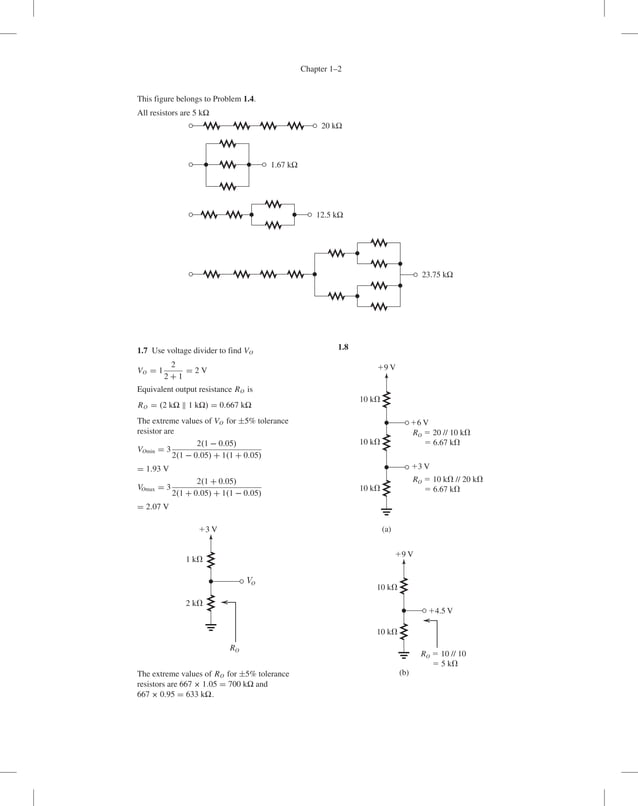 Answers to Problems for Microelectronic Circuits, 8th Edition - Adel Sedra & Kenneth Carless ...