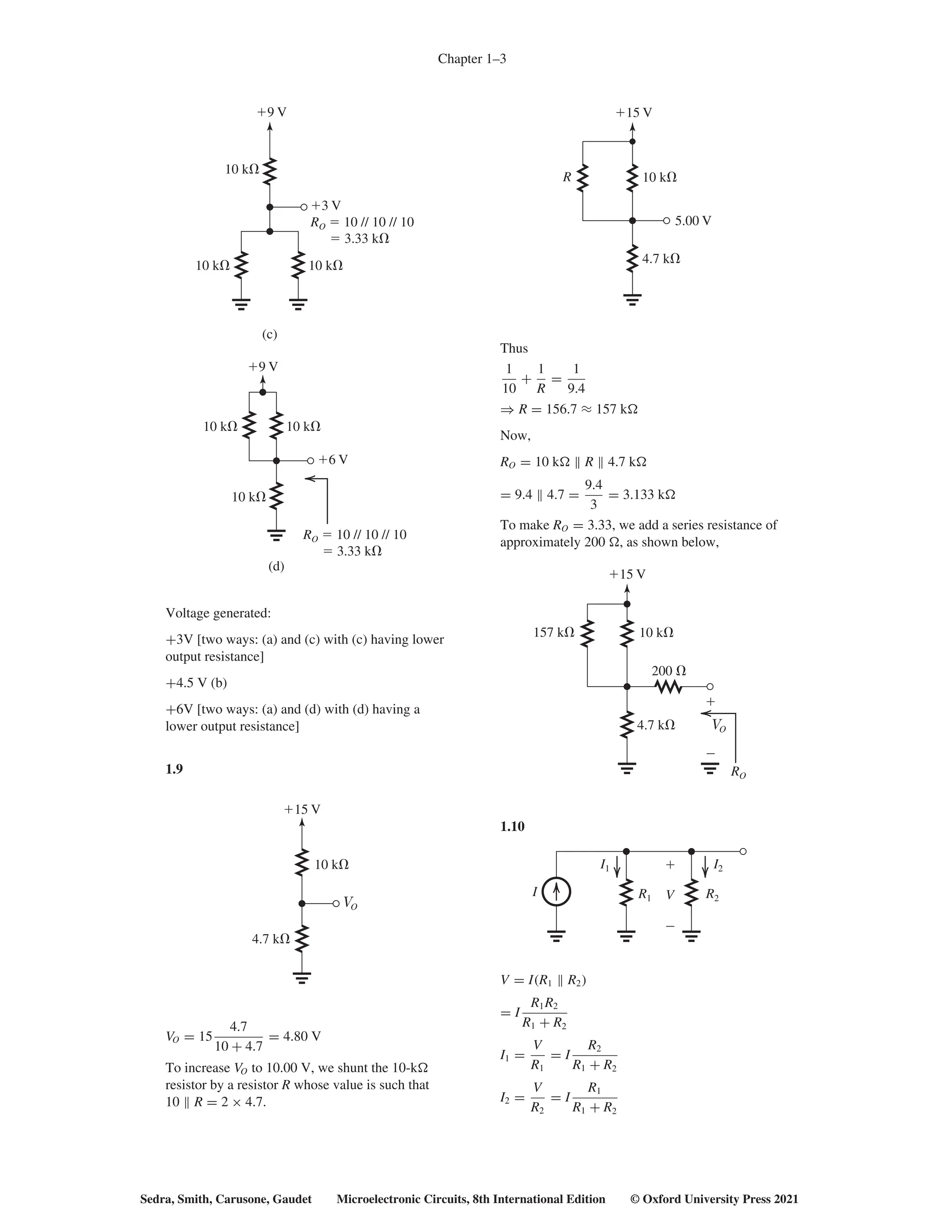 Solutions for Problems in Microelectronic Circuits, 8th International Edition – Sedra & Smith | PDF