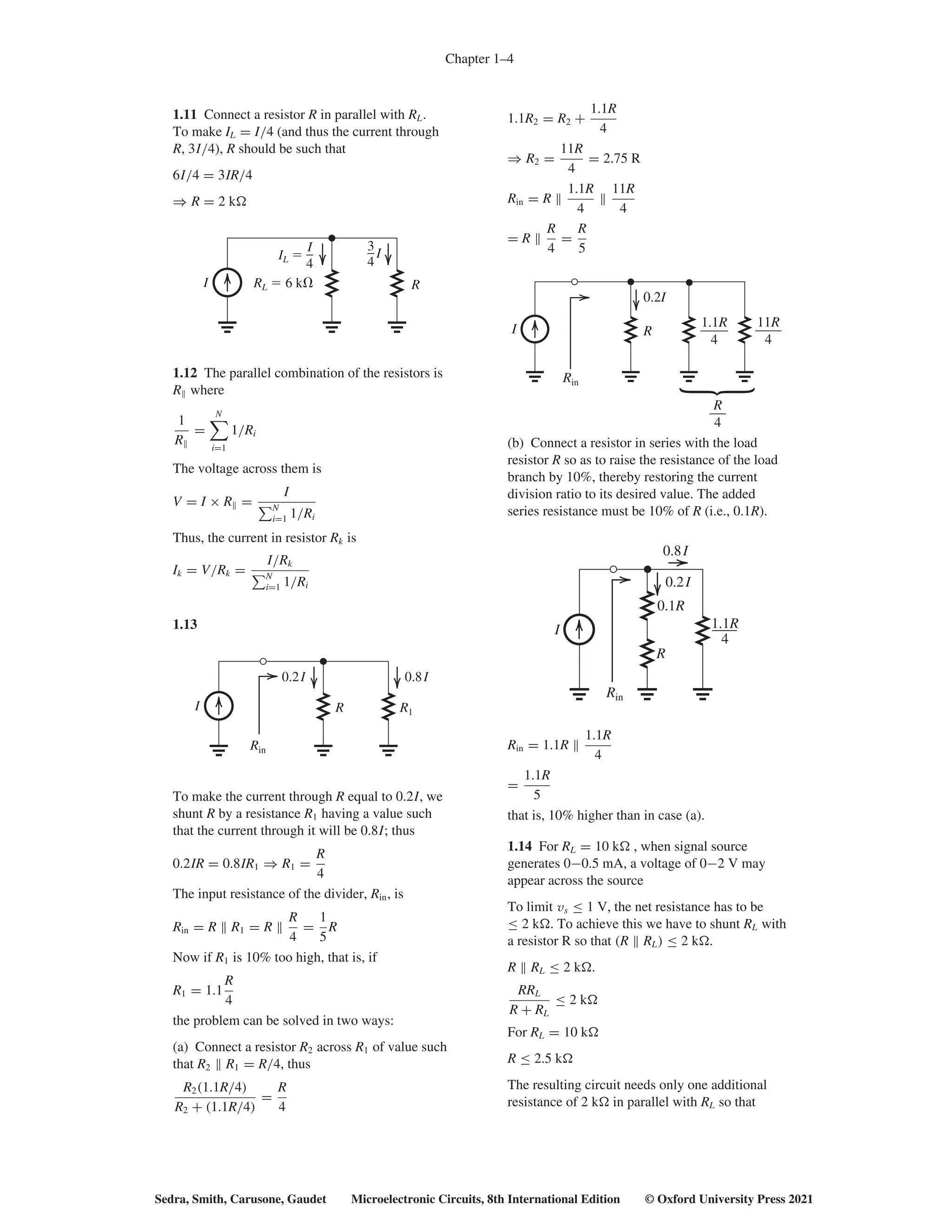Solutions for Problems in Microelectronic Circuits, 8th International Edition – Sedra & Smith | PDF