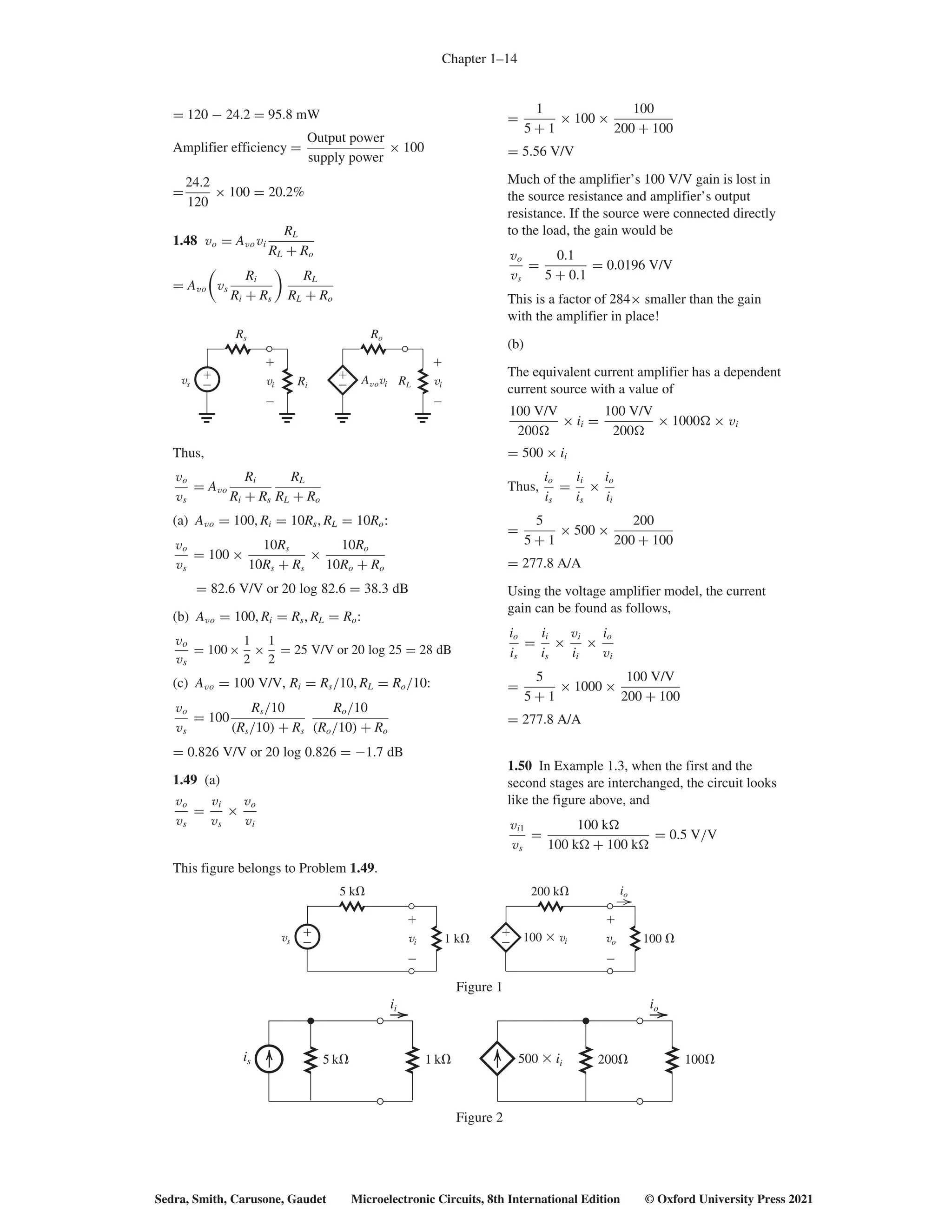 Solutions for Problems in Microelectronic Circuits, 8th International Edition – Sedra & Smith | PDF