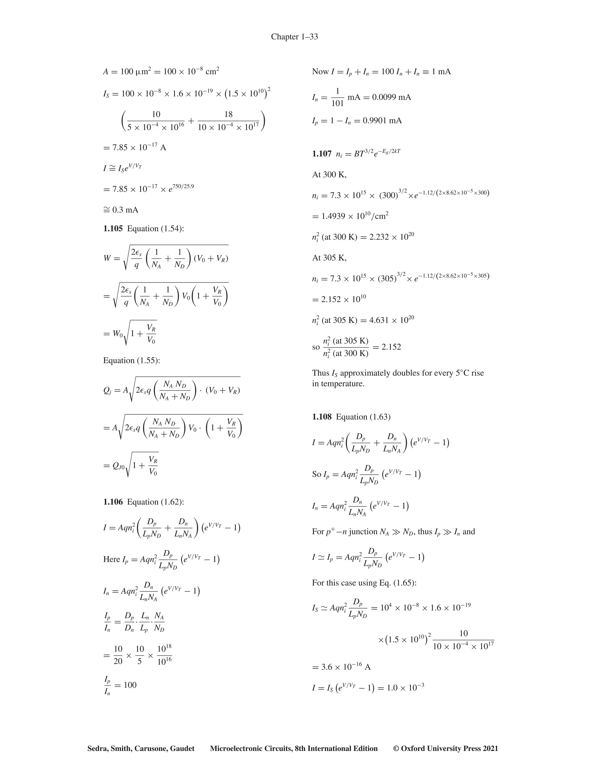 Solutions for Problems in Microelectronic Circuits, 8th International Edition – Sedra & Smith | PDF