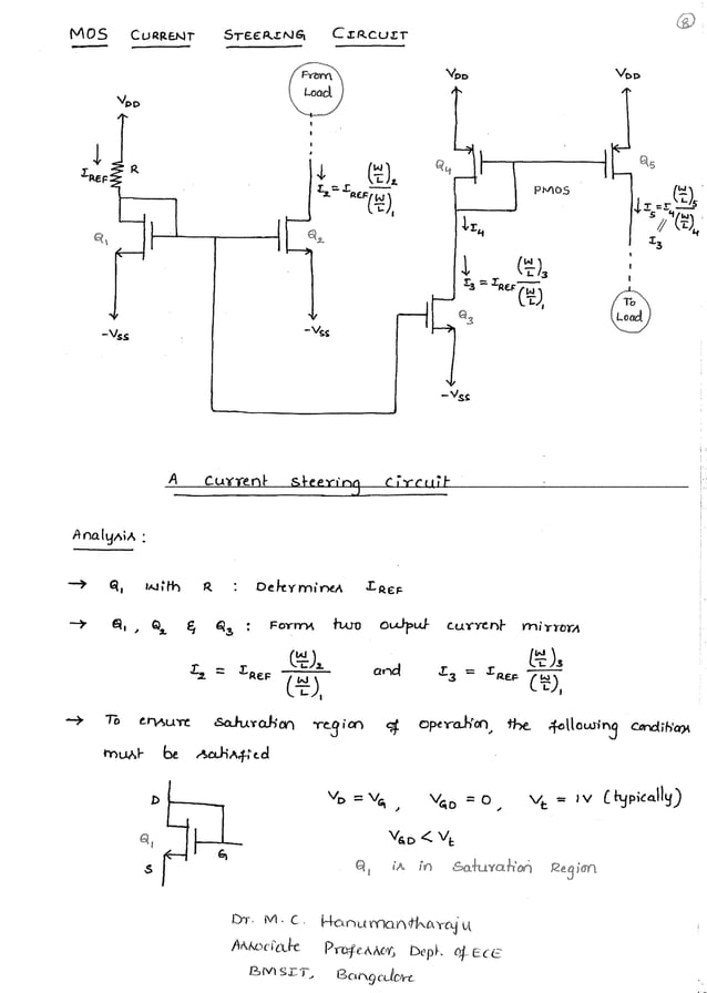 Microelectronic Circuits Notes (10EC63) by Dr. M. C. Hanumantharaju of ...