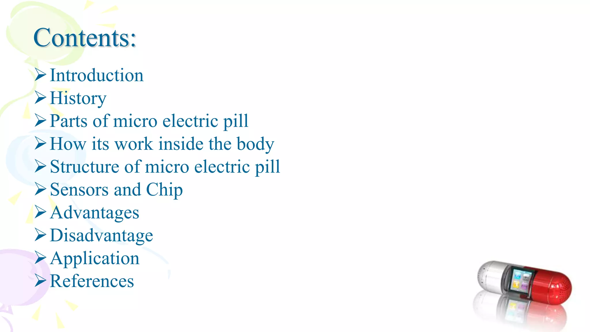 Microelectronic pill | PPTX