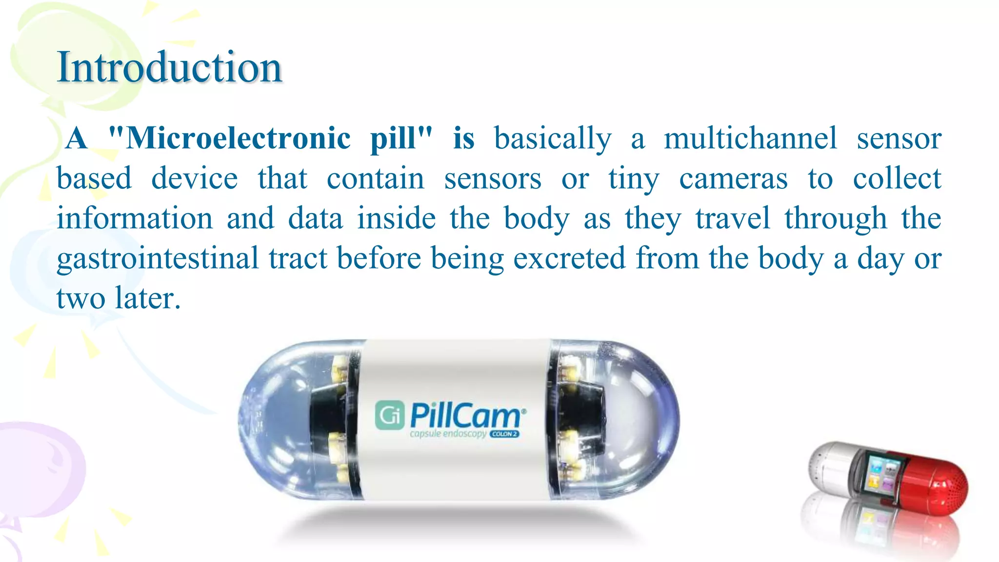 Microelectronic pill | PPTX | Digestive Disorders | Diseases and Conditions