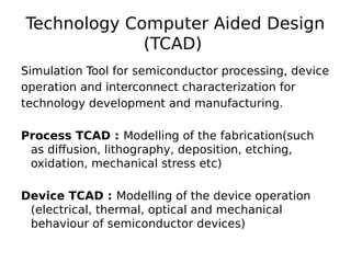 Design concepts in Microelectronics | PPT | Free Download