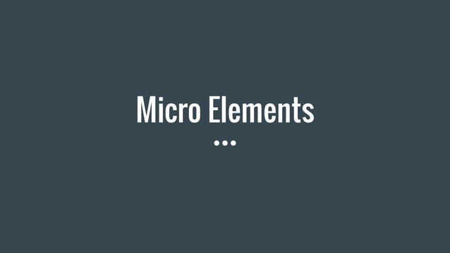 Micro elements | PPT
