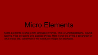 Micro elements | PPTX