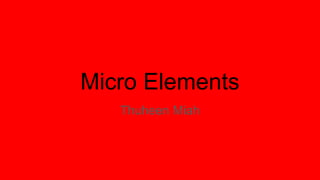 Micro elements (8) | PPT
