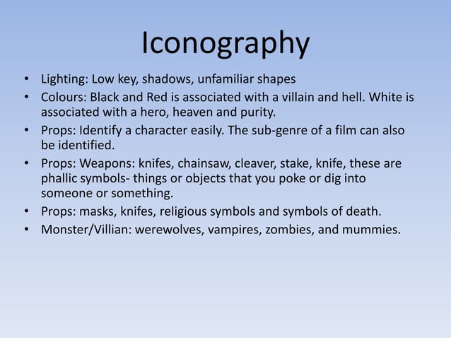 Micro elements of horror films | PPTX | Video Production | Content ...