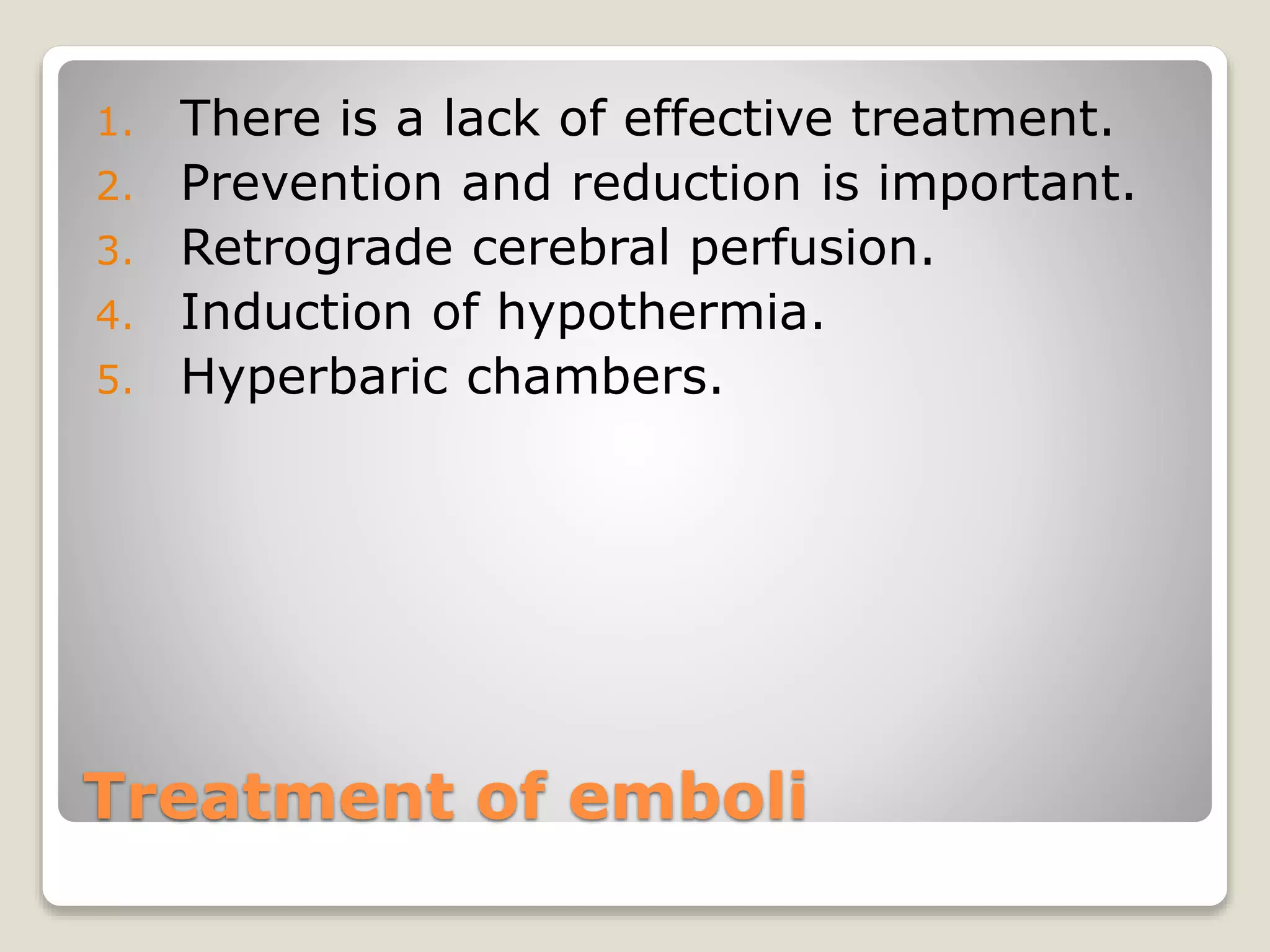 Microemboli gaseous and particulate | PPTX