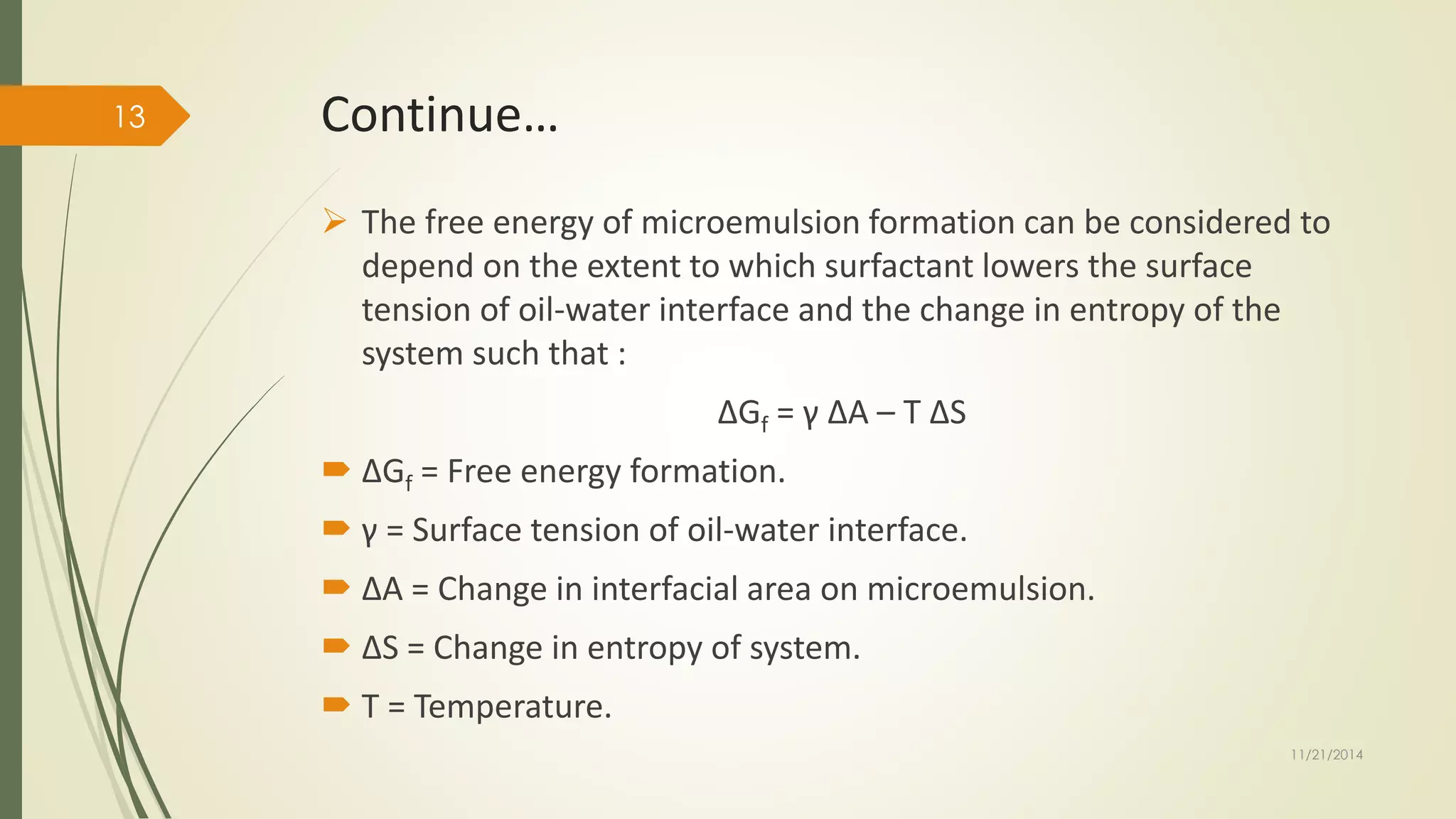 Microemulsion | PPTX