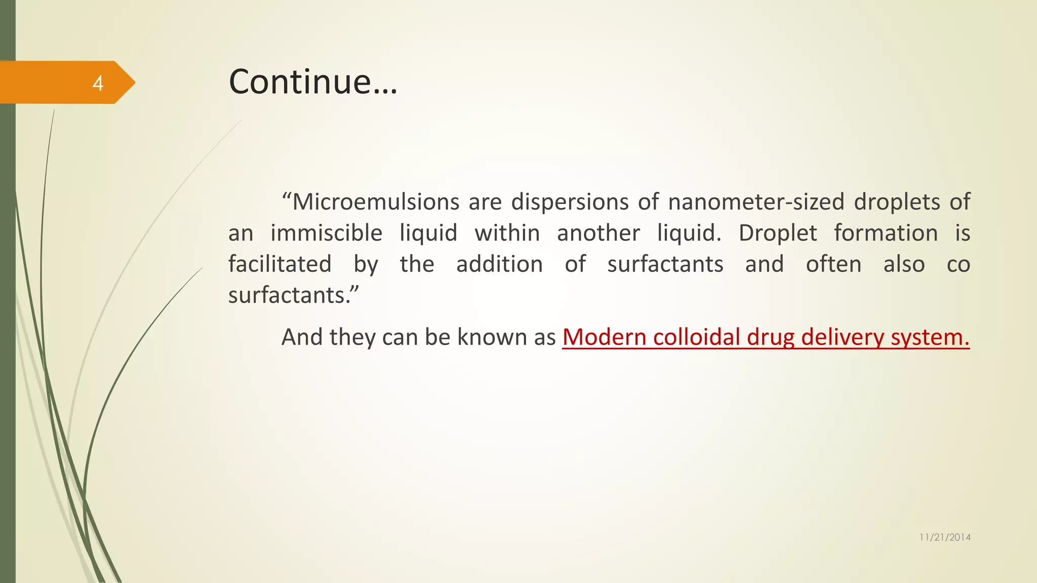 Microemulsion | PPTX