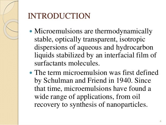 Microemulsion