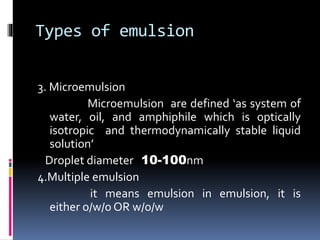 Microemulsion | PPTX