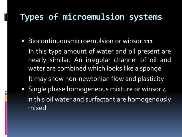 Microemulsion | PPTX