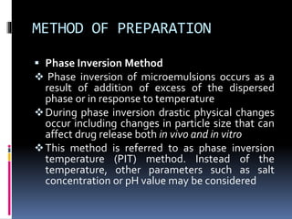 Microemulsion | PPTX