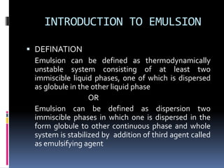 Microemulsion | PPTX