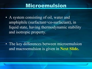 Microemulsion an alternate technology in oil extraction | PPT