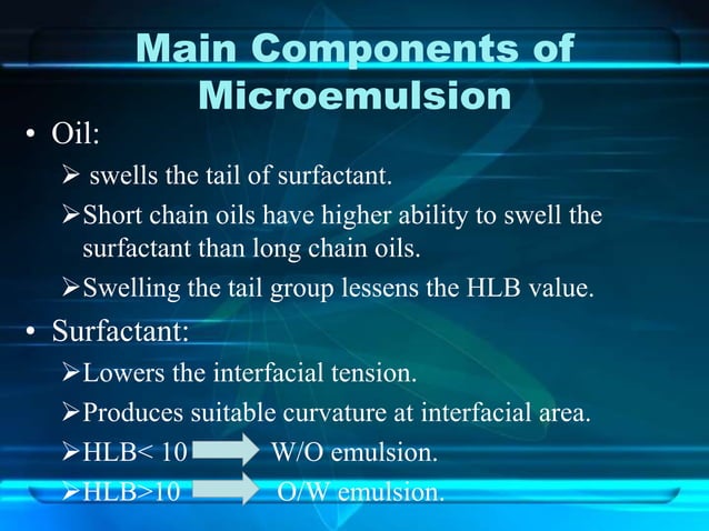 Microemulsion an alternate technology in oil extraction | PPT