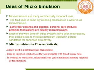 Microemulsion by sudarshan aher | PPT