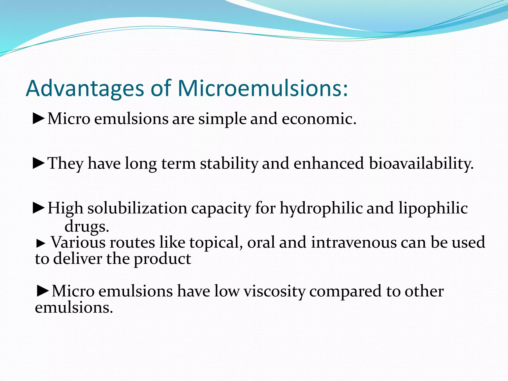 Micro emulsions and multiple emulsions | PPTX