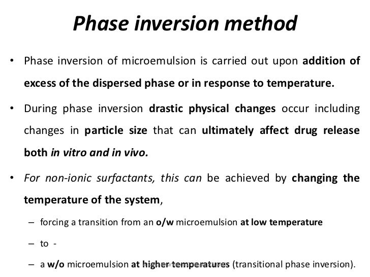 Microemulsion and Self Emulsification System