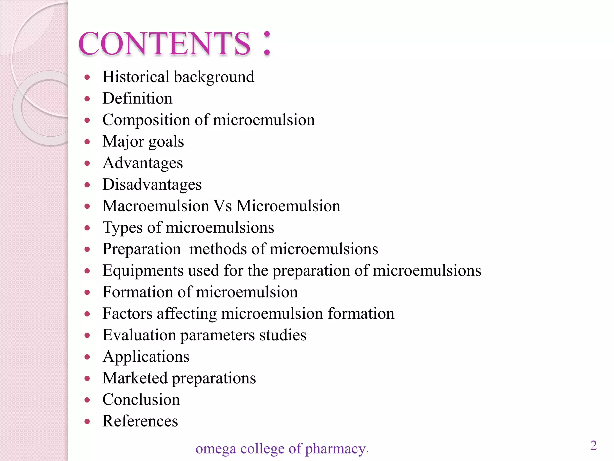 Microemulsions ppt | PPTX